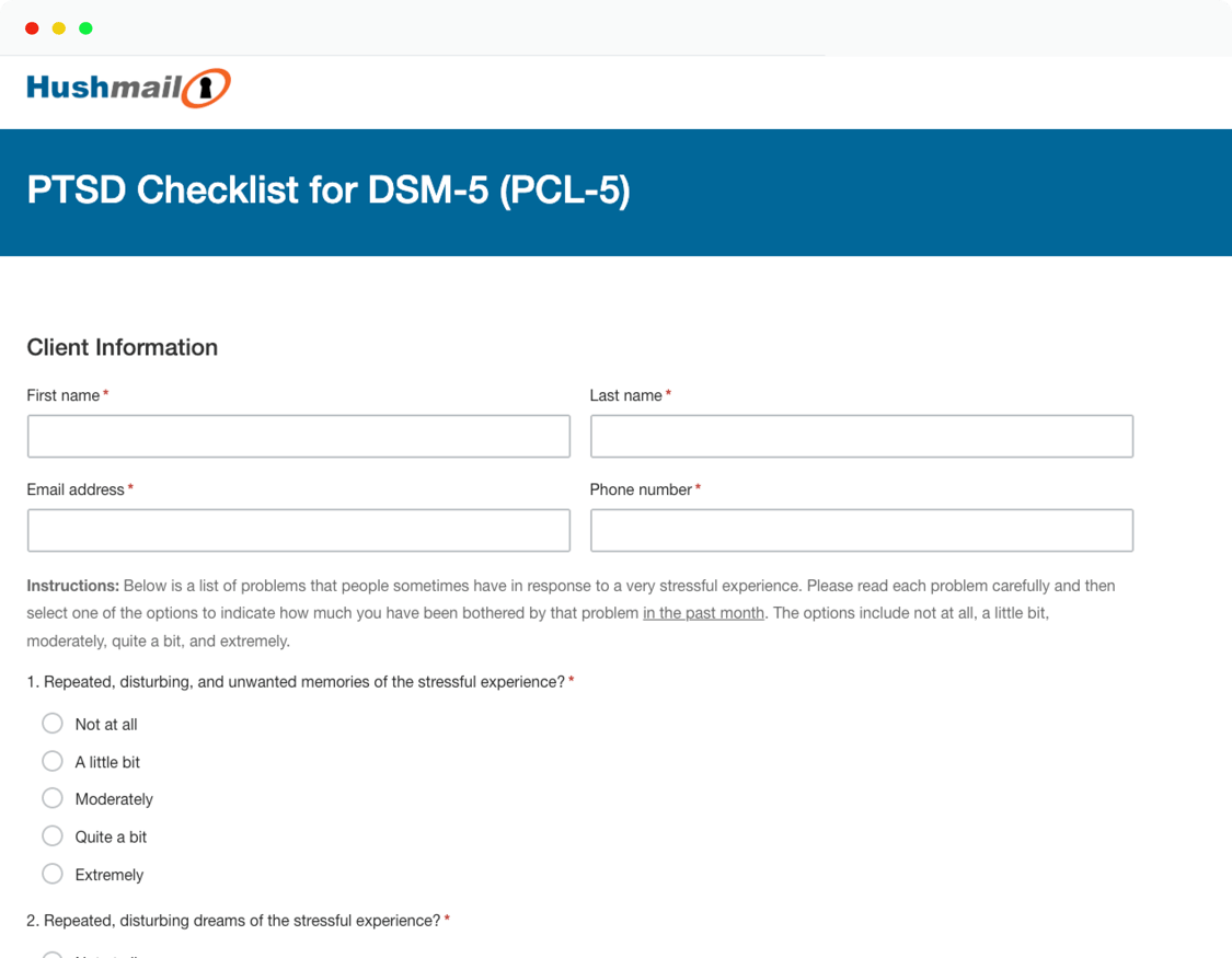 Top 10 mental health forms chosen by our therapist community