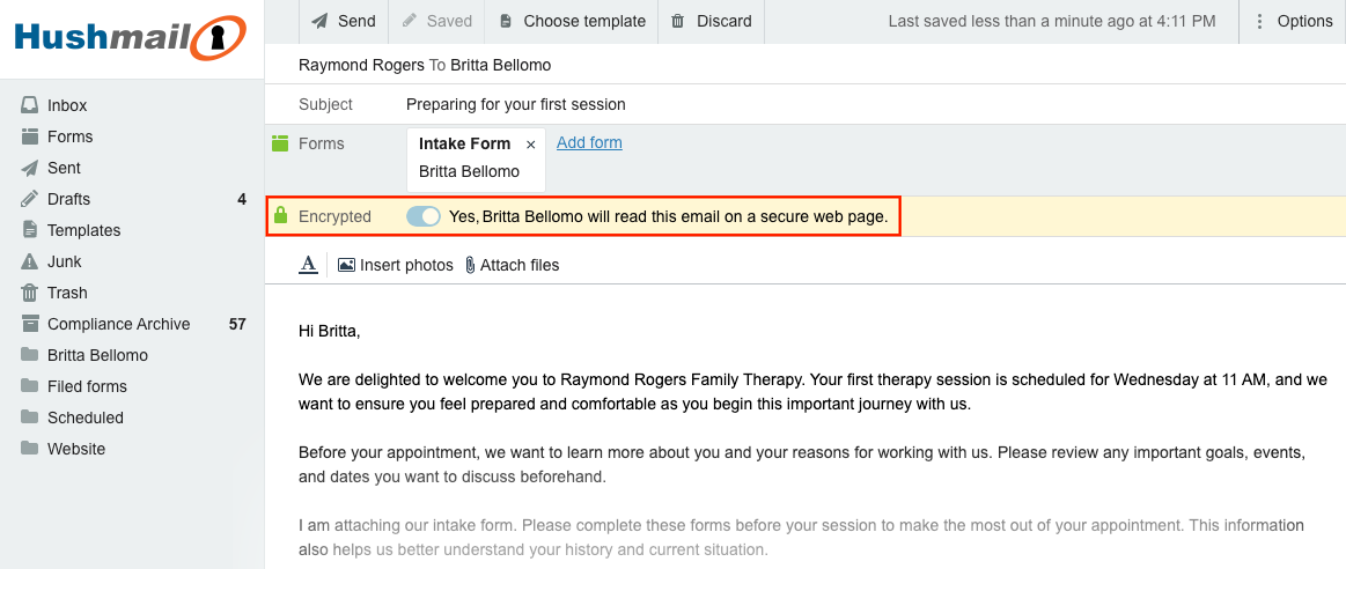 How Hushmail secure emails work
