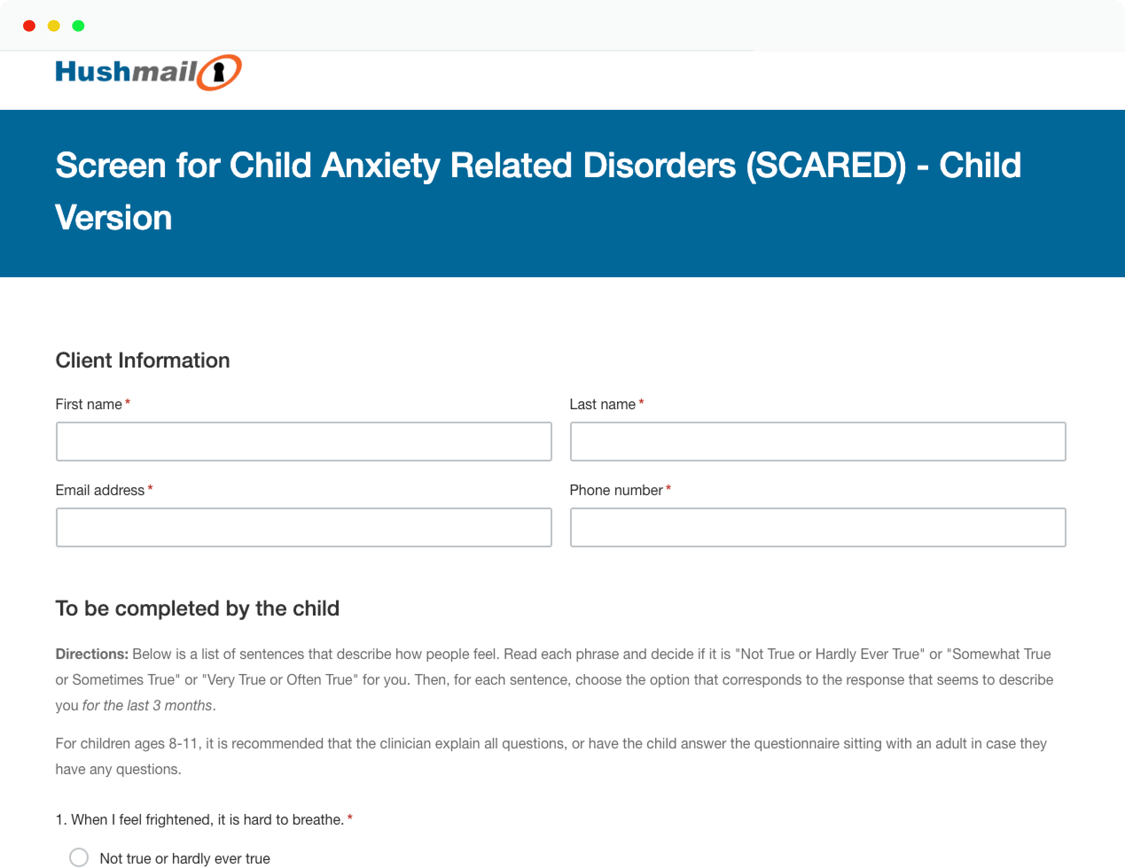 From the PHQ-9 to GAD-7: Mental health screening in minutes