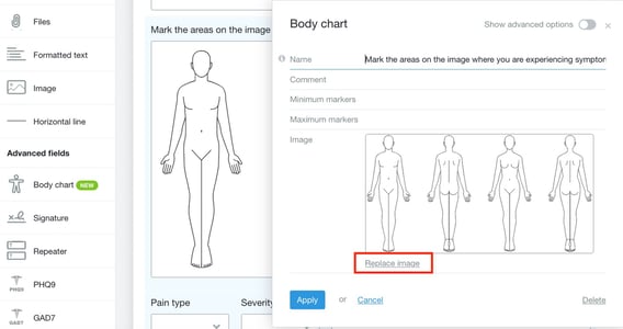 New body charts and intake forms for chiropractors, physical therapists ...