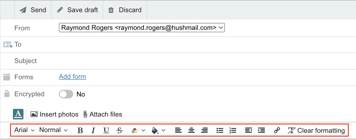 FAQs about Hushmail email and web forms
